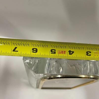 Vintage Seiko Lead Crystal Spinning Pendulum Mantle Clock | EstateSales.org