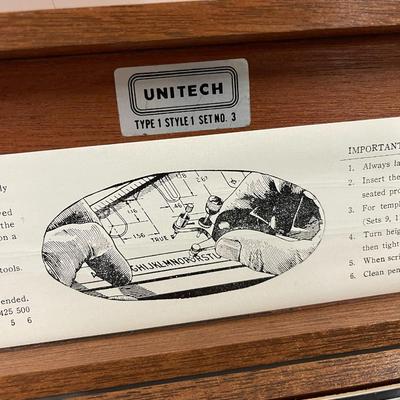 Vintage Unitech Lettering Set | EstateSales.org