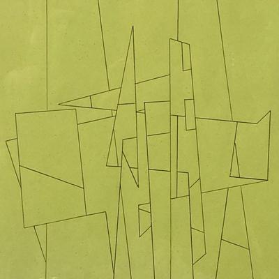 LOT 142M: Signed Burton Wasserman, MCM Abstract | EstateSales.org