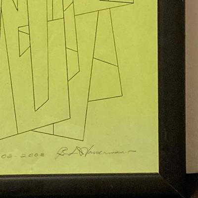 LOT 142M: Signed Burton Wasserman, MCM Abstract | EstateSales.org