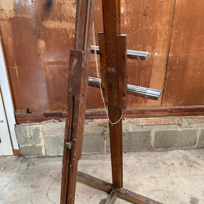 LOT 249G: Vintage Weber No 12 Wooden Artist Studio Easel &Vintage ...
