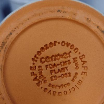 Cermer Glazed Terra Cotta Yogurt Pots- La Fermiere- Set of Eight ...