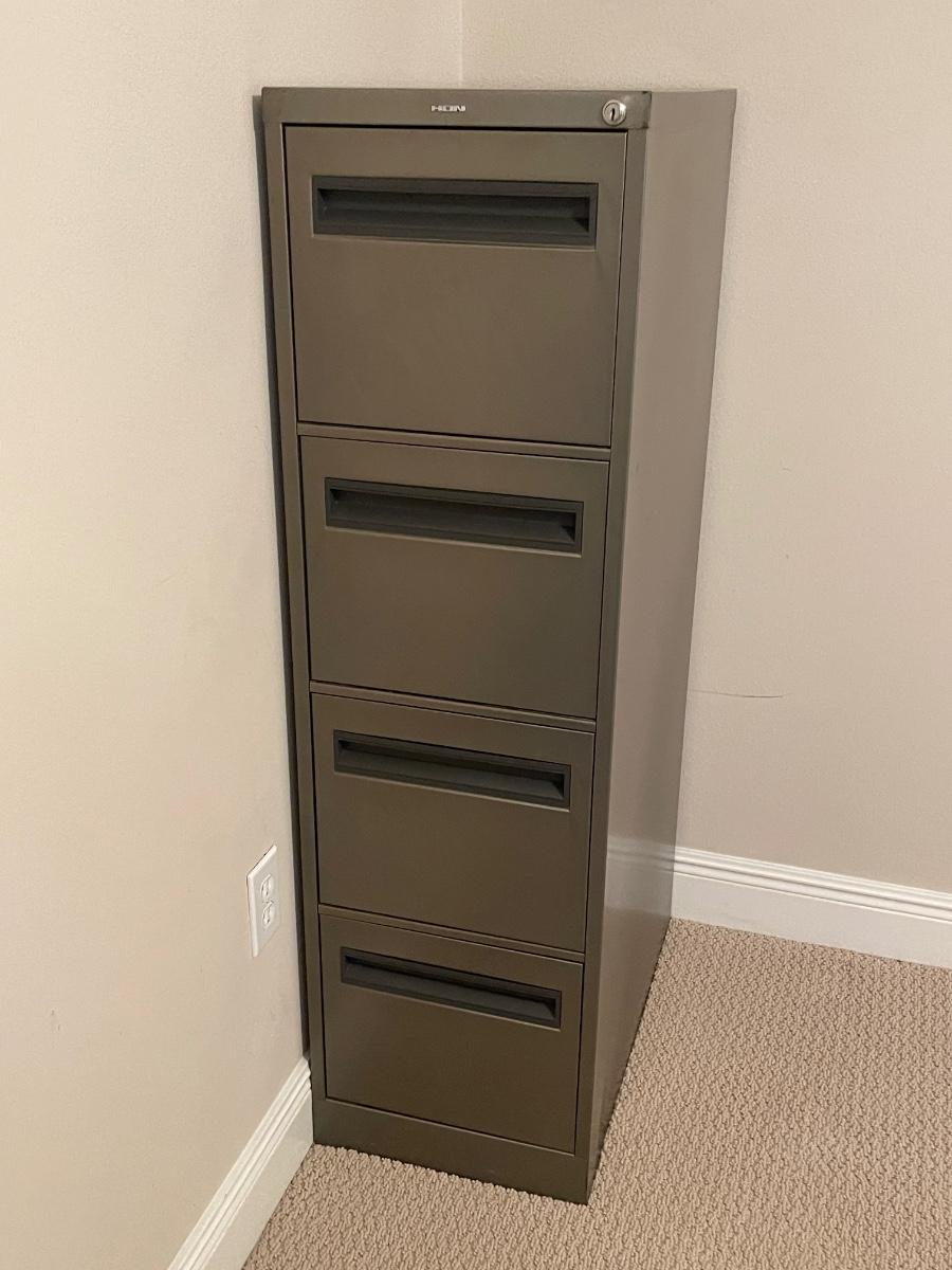 HON 4 Drawer Vertical Metal File Cabinet | EstateSales.org