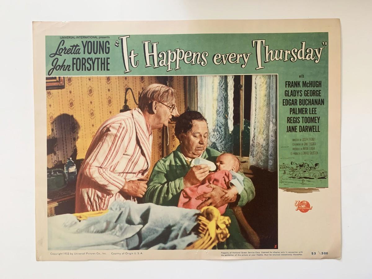 It Happens Every Thursday original 1953 vintage lobby card ...