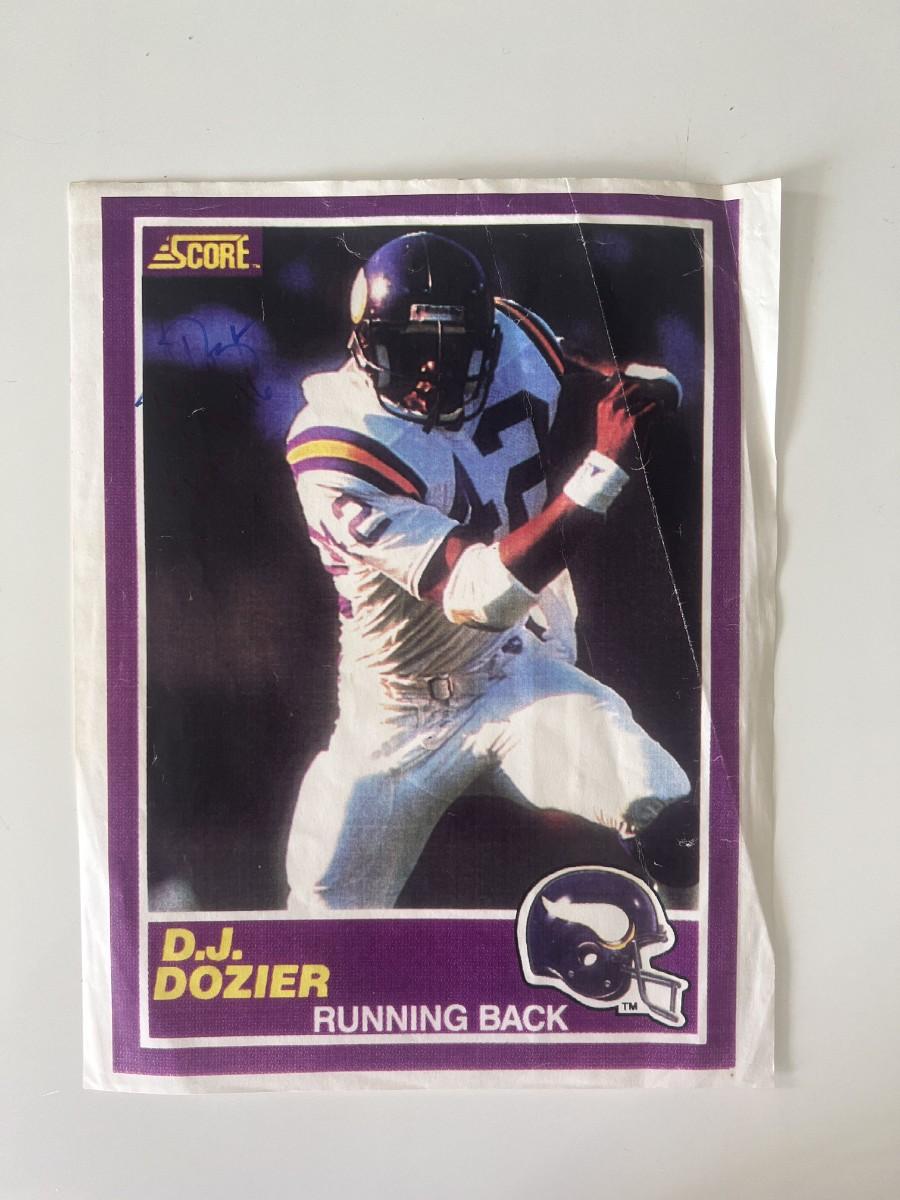 Minnesota Vikings D. J. Dozier signed photo | EstateSales.org