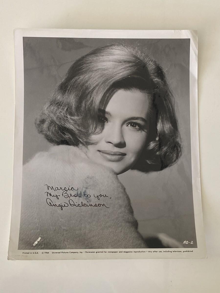 Angie Dickinson Signed Photo
