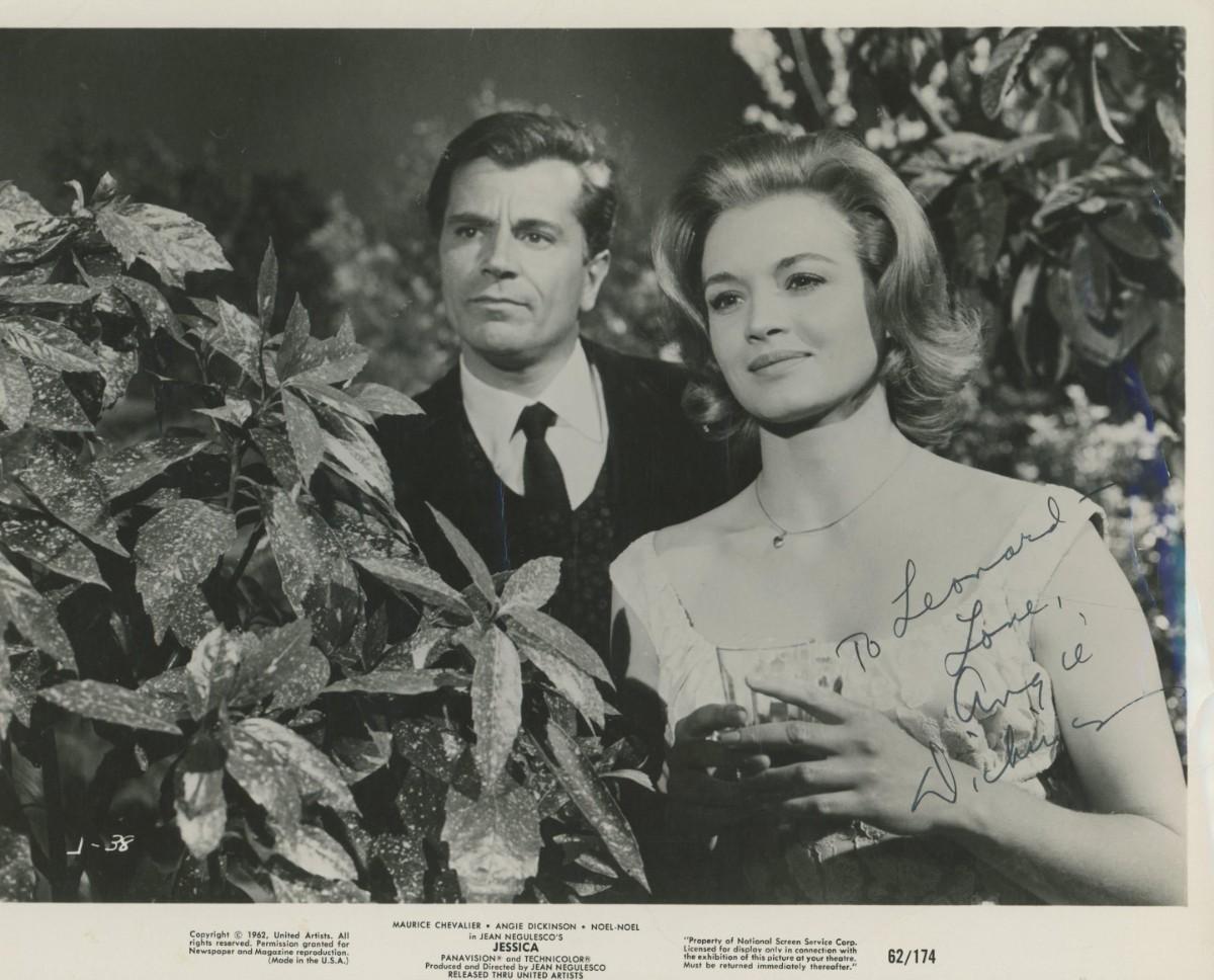 Jessica signed movie photo- Angie Dickenson | EstateSales.org