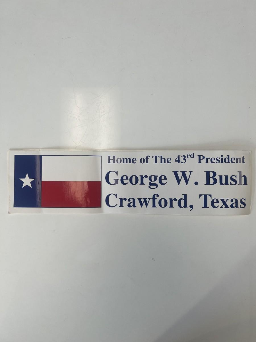George W. Bush home state Texas bumper sticker | EstateSales.org