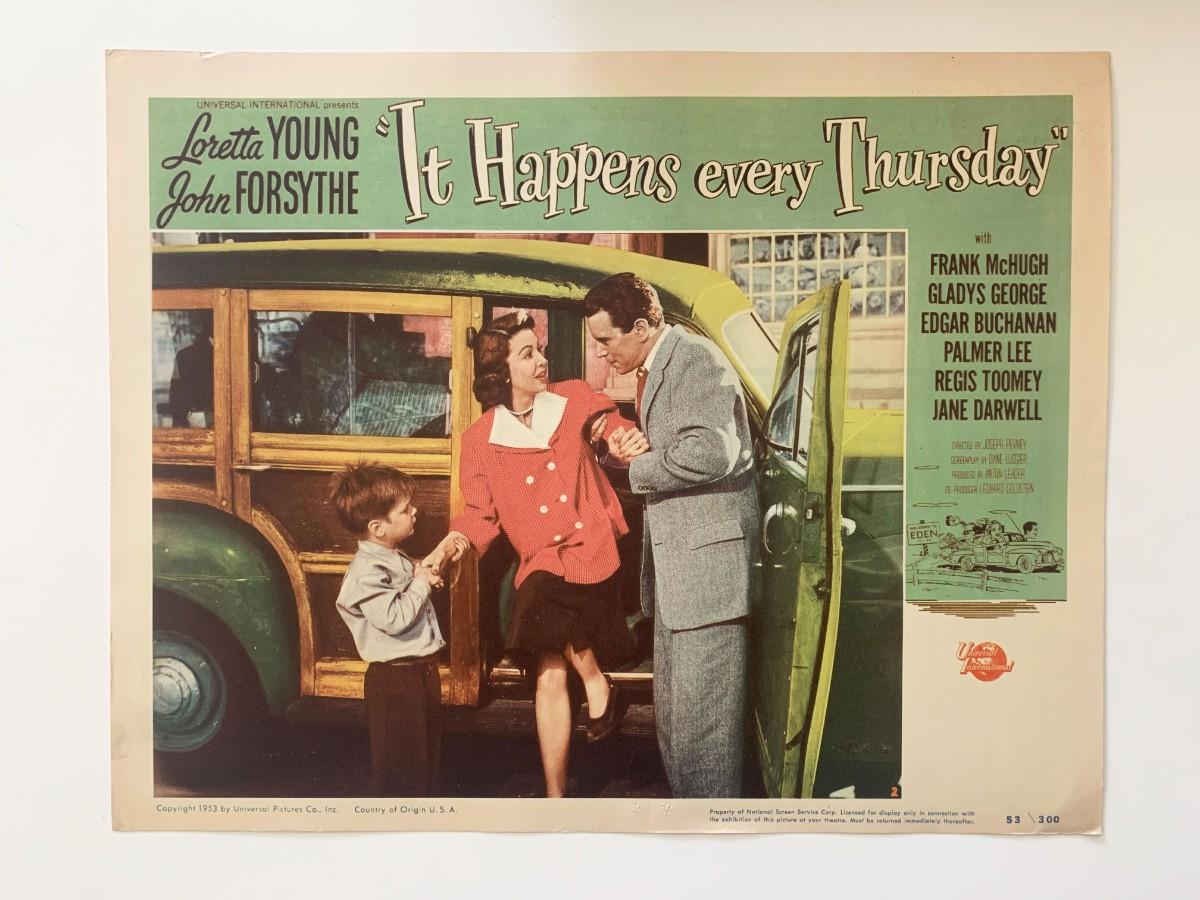 It Happens Every Thursday original 1953 vintage lobby card ...