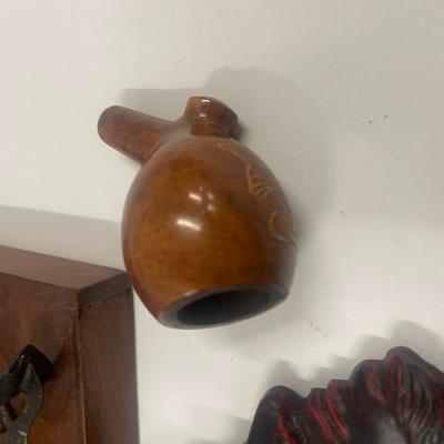 Vintage Wood Canon, Pipe & Wall Decor | EstateSales.org
