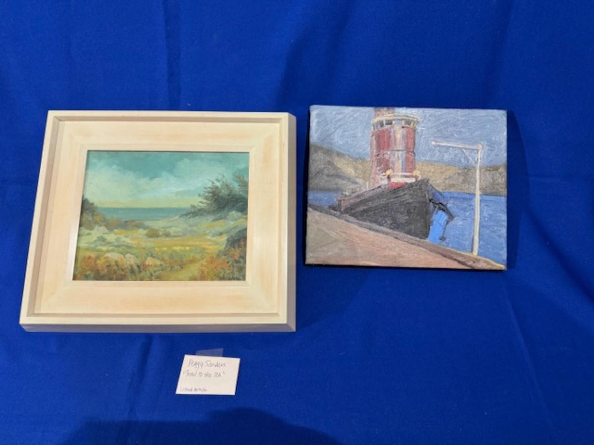 Two original oil paintings by listed artist - Dana Hooper and Peggy ...