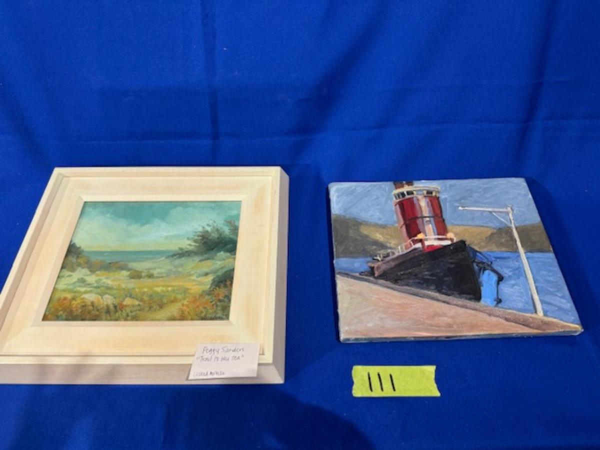 Two original oil paintings by listed artist - Dana Hooper and Peggy ...