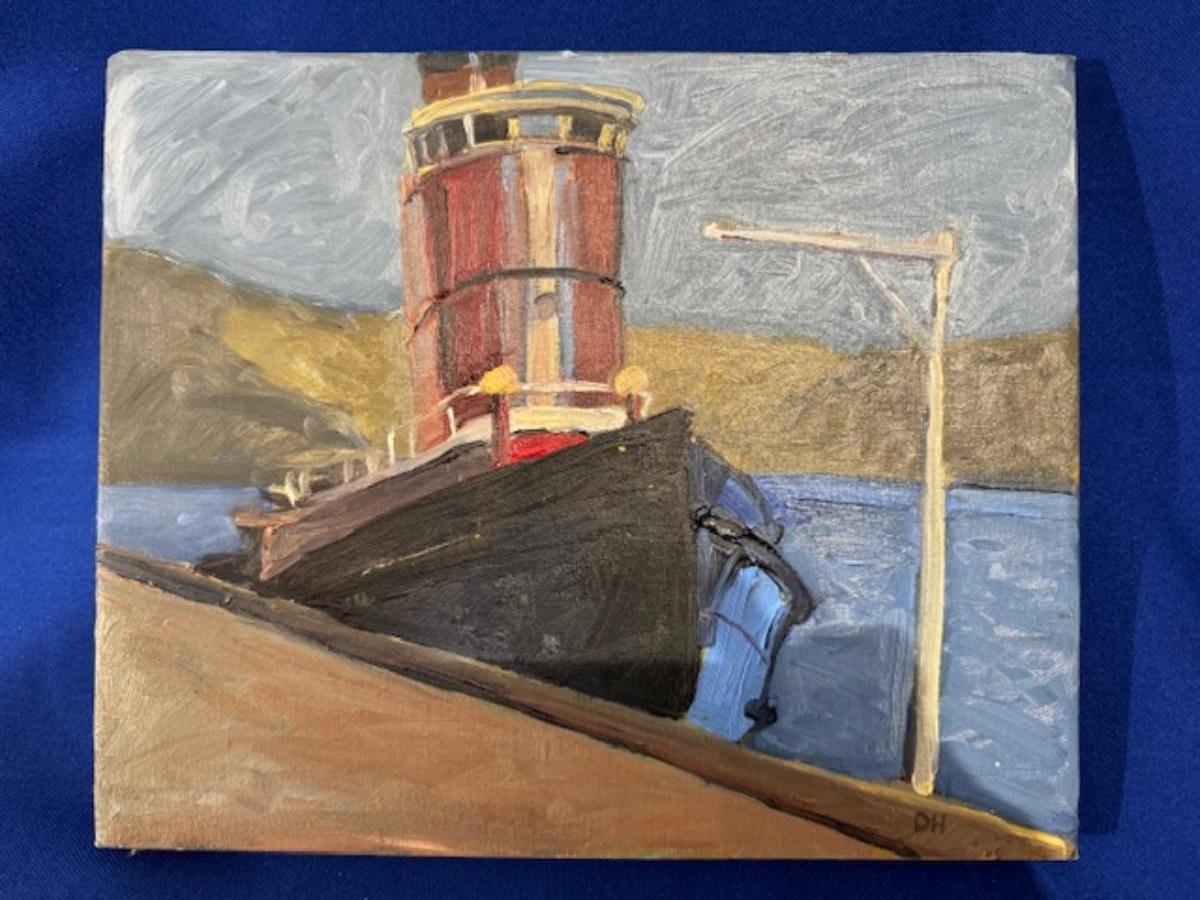 Two original oil paintings by listed artist - Dana Hooper and Peggy ...