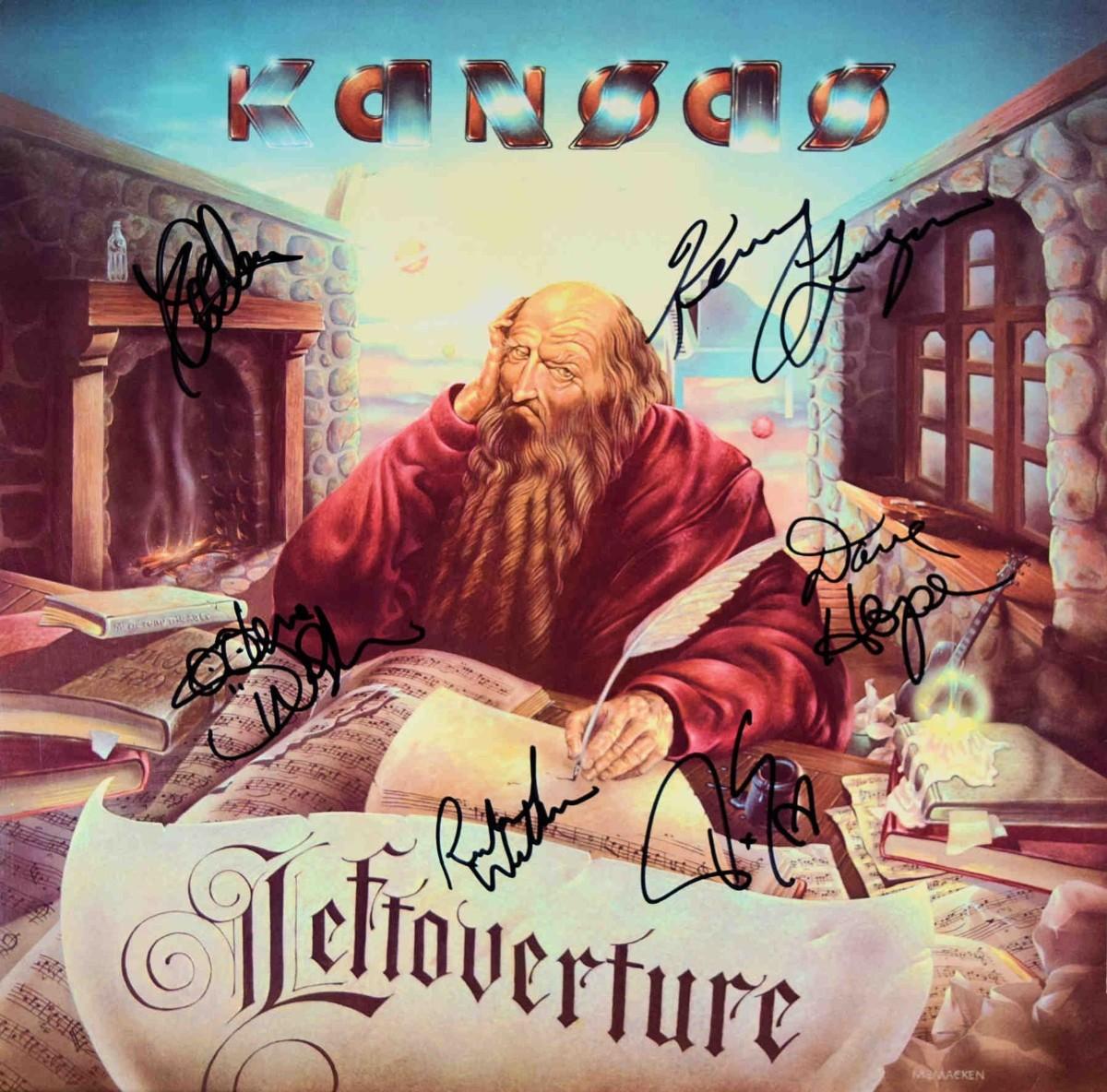 Kansas signed Leftoverture album | EstateSales.org