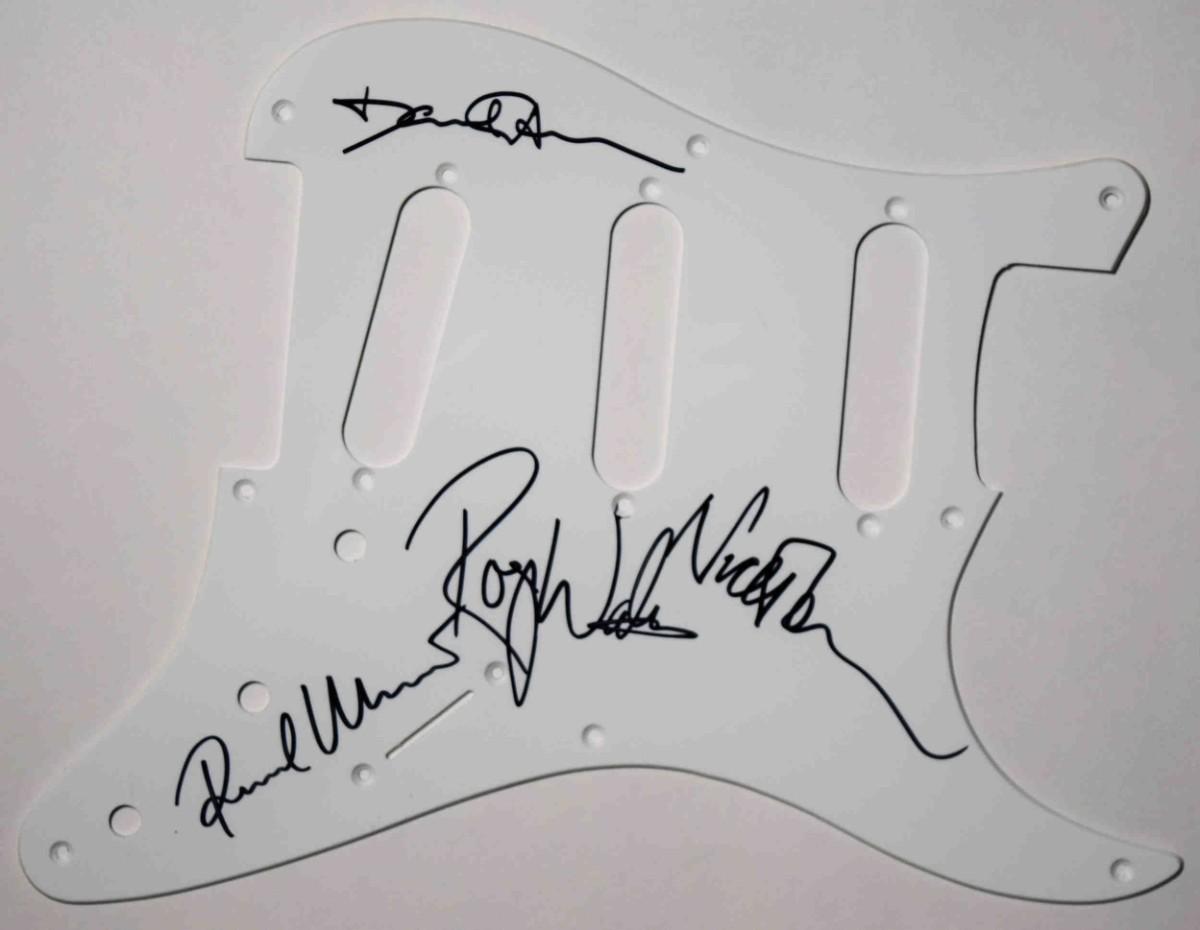 Pink Floyd signed Pickguard | EstateSales.org