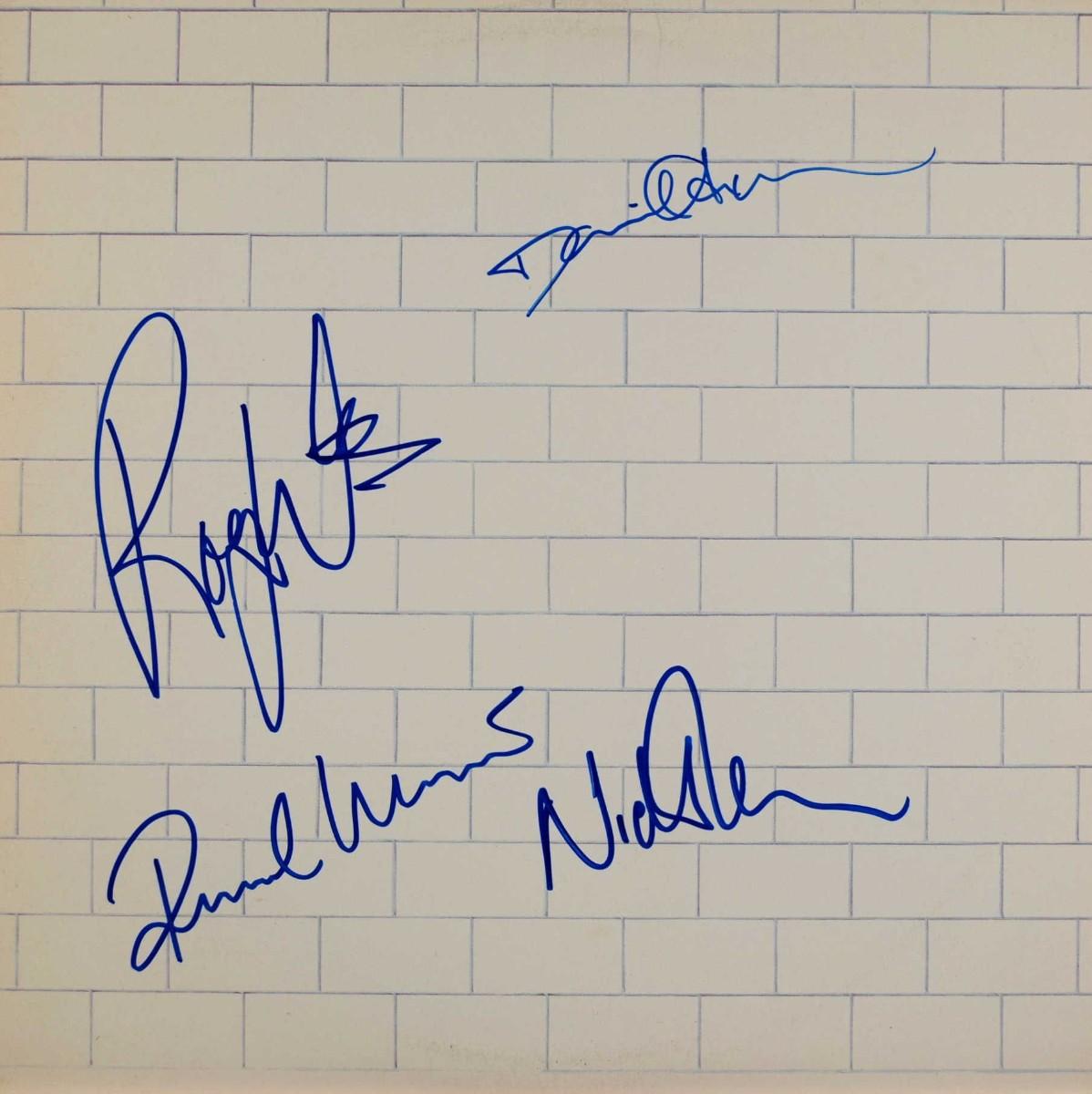 Pink Floyd signed The Wall album | EstateSales.org