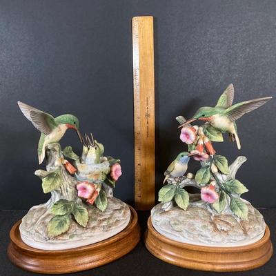 LOT 208KP: Andrea by Sadek - Hummingbird Porcelain Figurine Collection ...