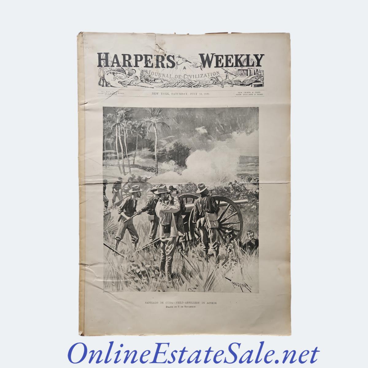 JULY 1898 HARPER'S WEEKLY MAGAZINE | EstateSales.org