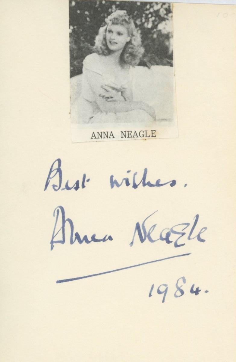 Anna Neagle signature cut | EstateSales.org