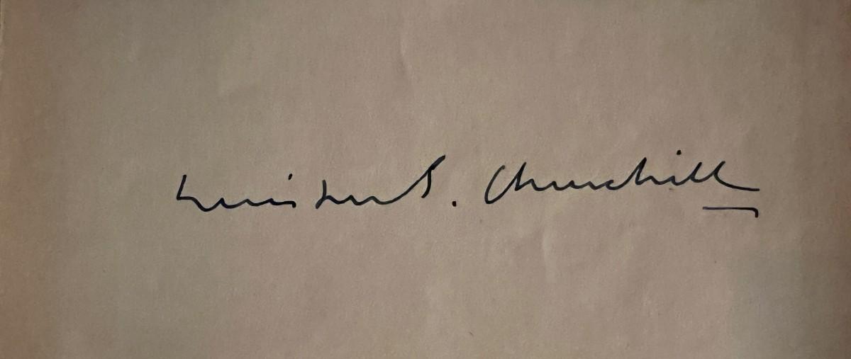 Winston Churchill original signature | EstateSales.org