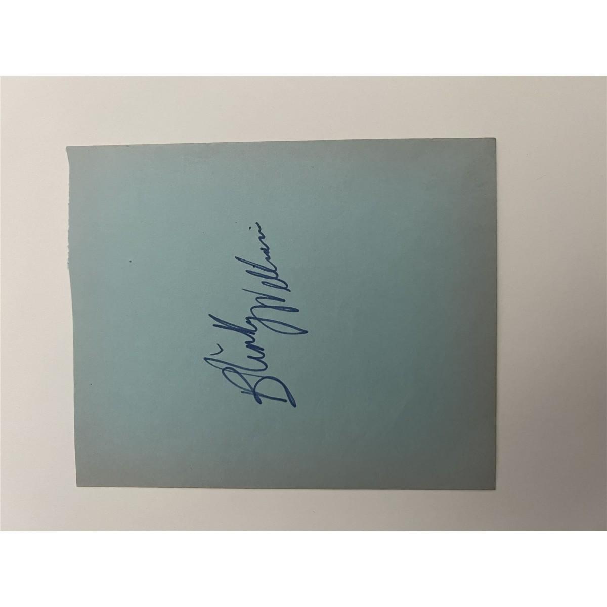 Blinky Williams original signature | EstateSales.org
