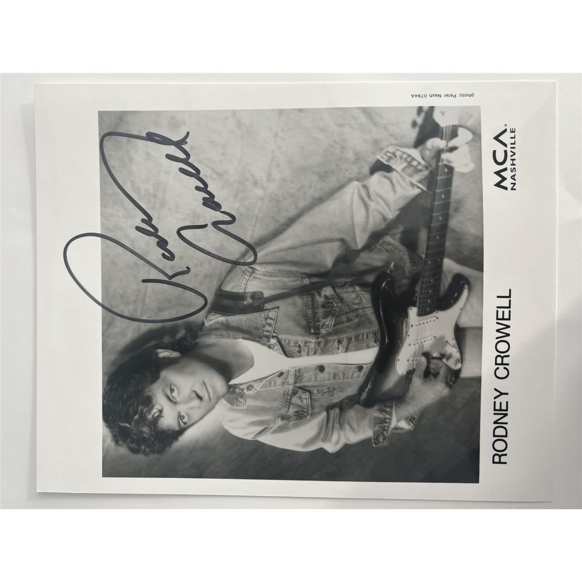 Rodney Crowell signed photo | EstateSales.org