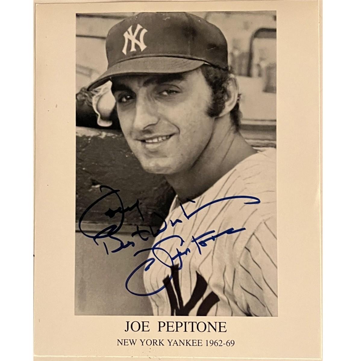 Joe Pepitone signed photo | EstateSales.org