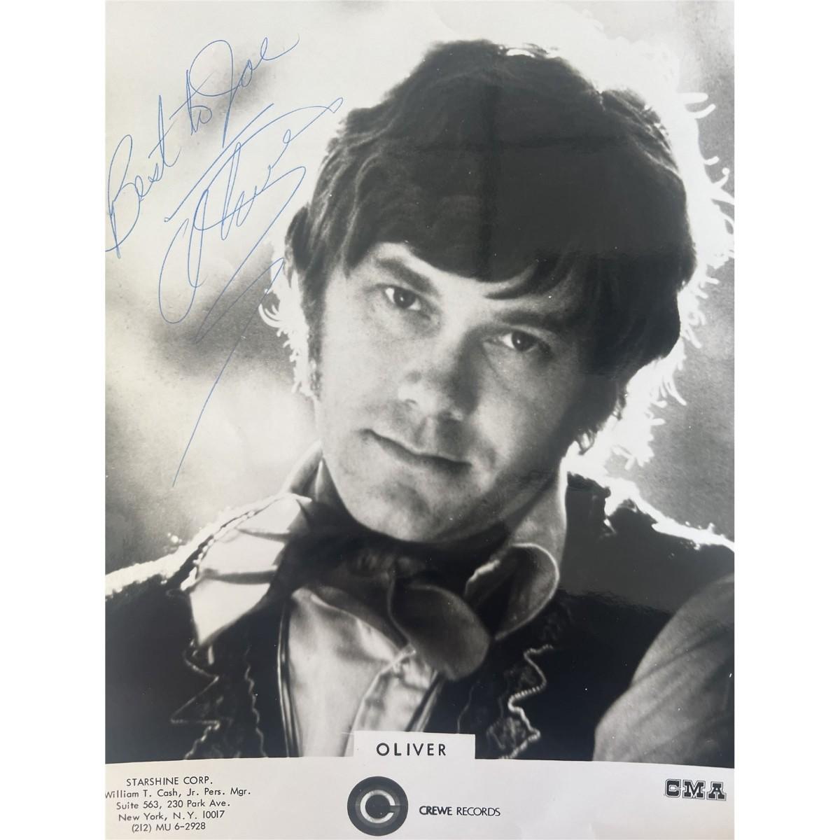 Pop singer Oliver signed photo | EstateSales.org