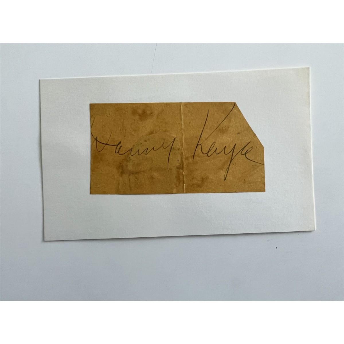 Danny Kaye signature cut | EstateSales.org