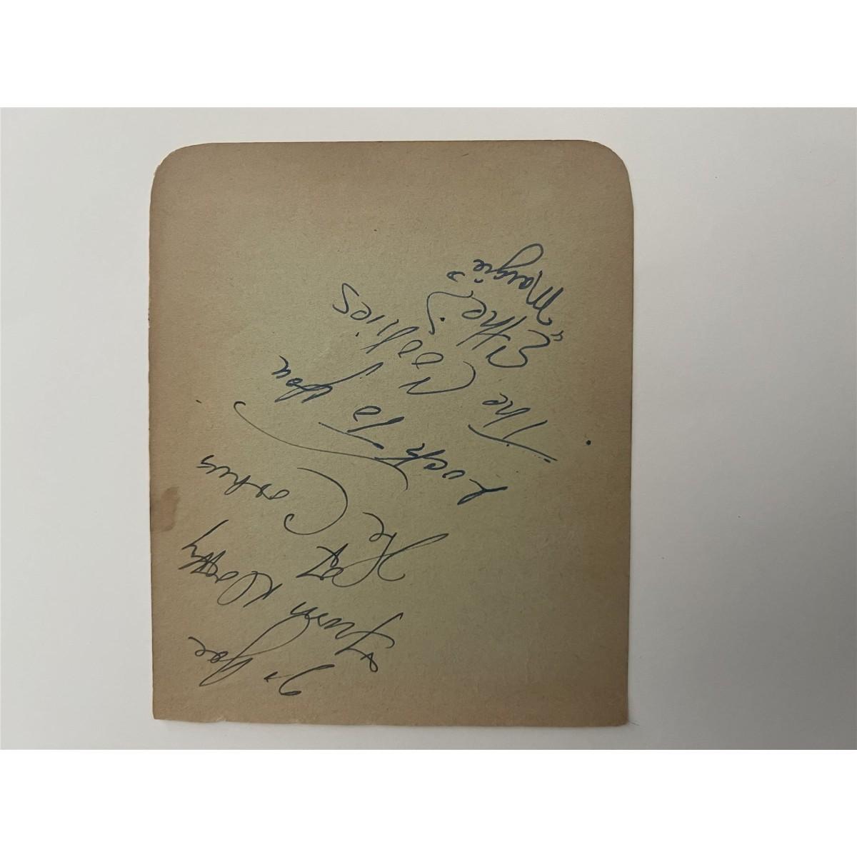 The Cookies original band signature sheet | EstateSales.org