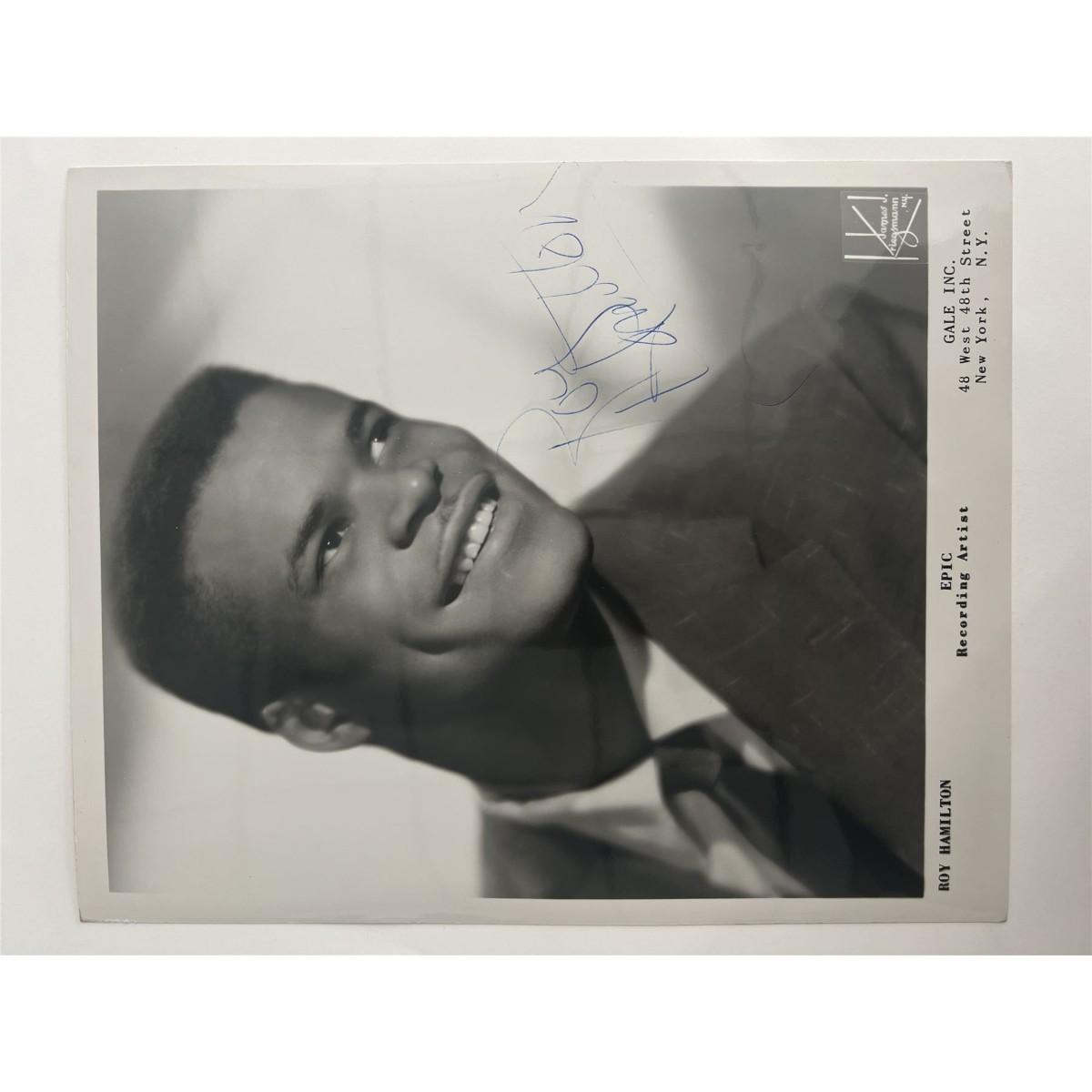 Roy Hamilton signed photo | EstateSales.org
