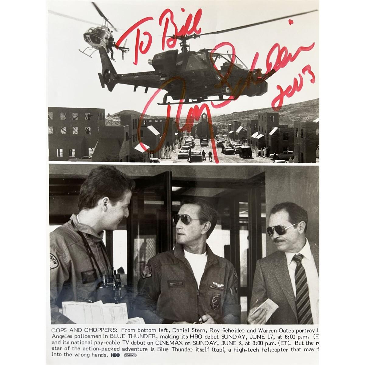 Blue Thunder Roy Scheider signed movie photo | EstateSales.org