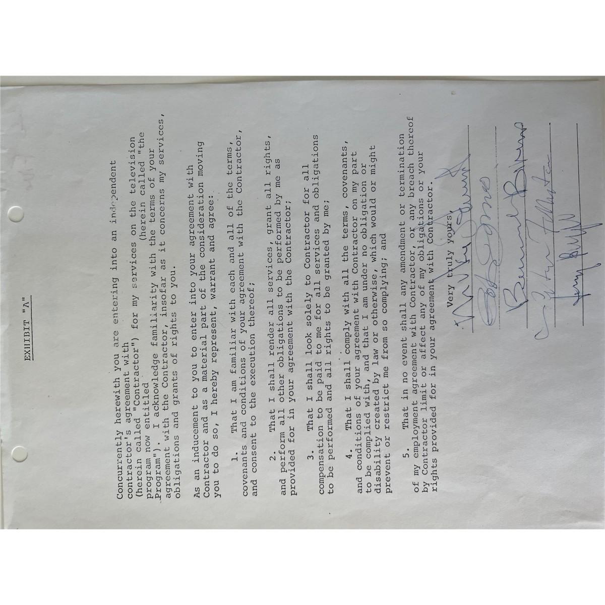 We Five signed contract | EstateSales.org