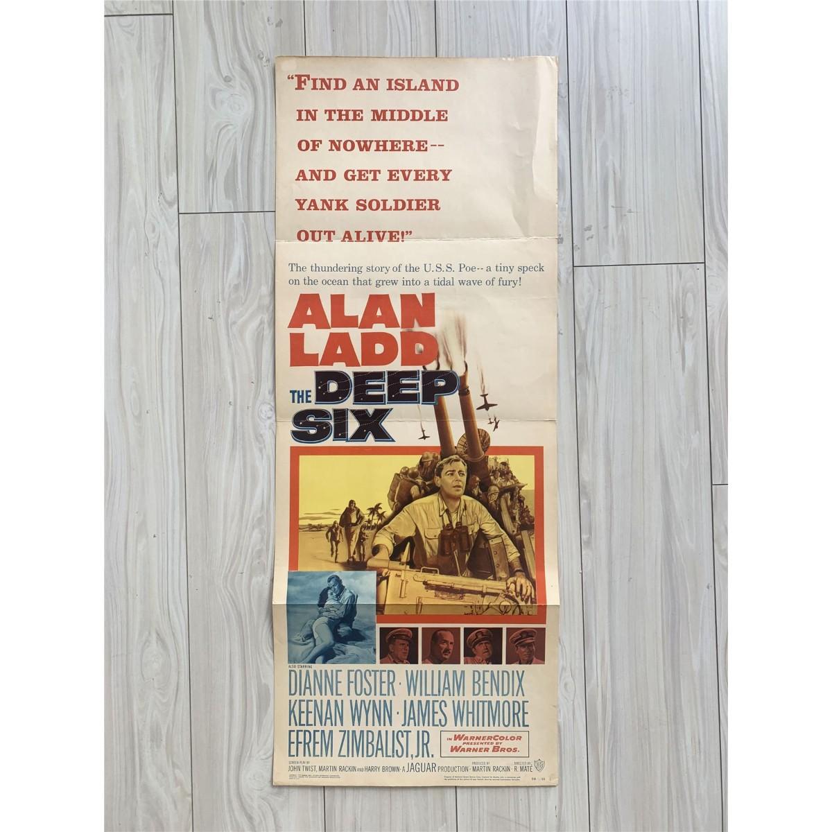 The Deep Six original 1958 vintage movie poster | EstateSales.org