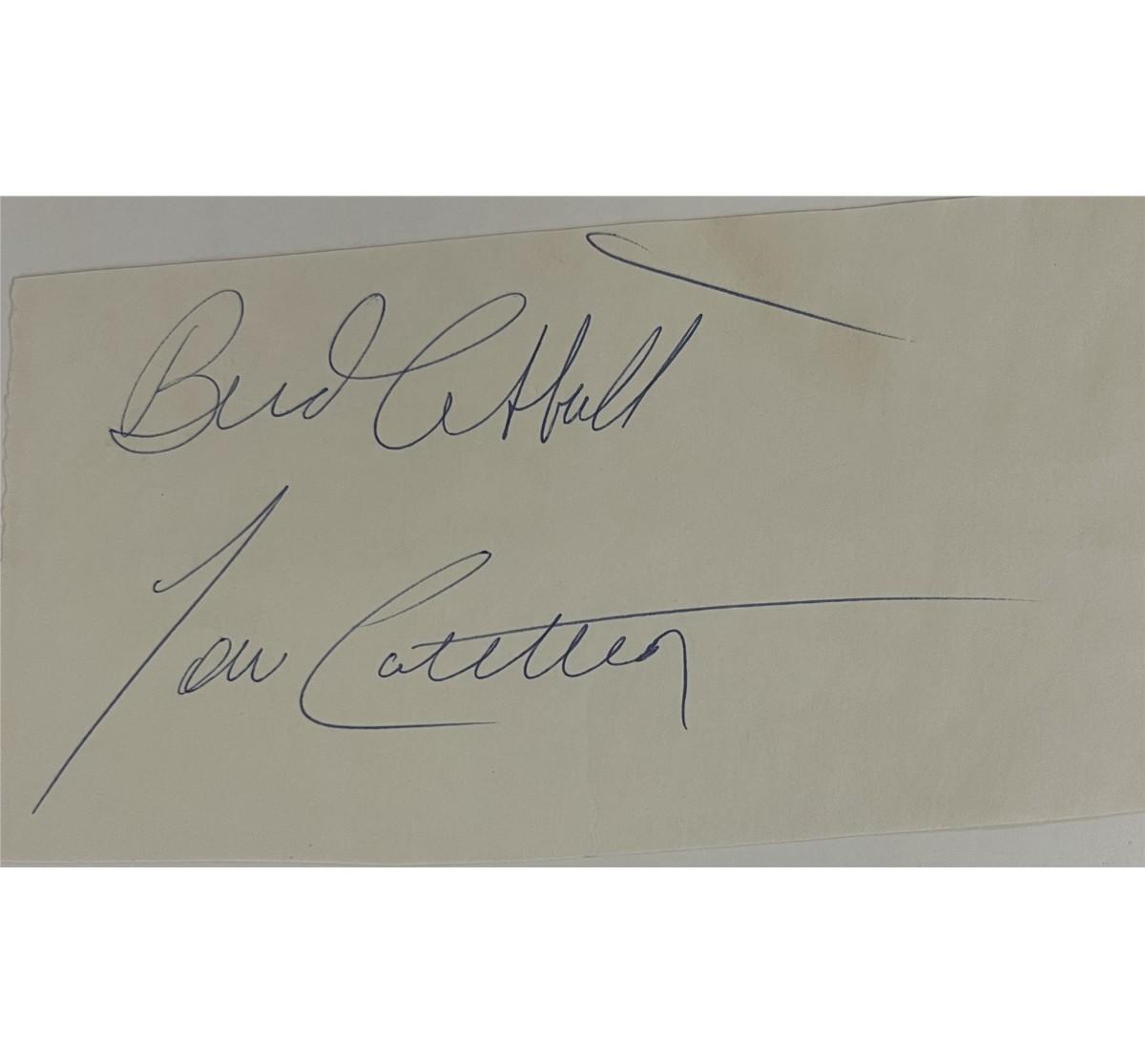 Bud Abbott and Lou Costello original signatures | EstateSales.org