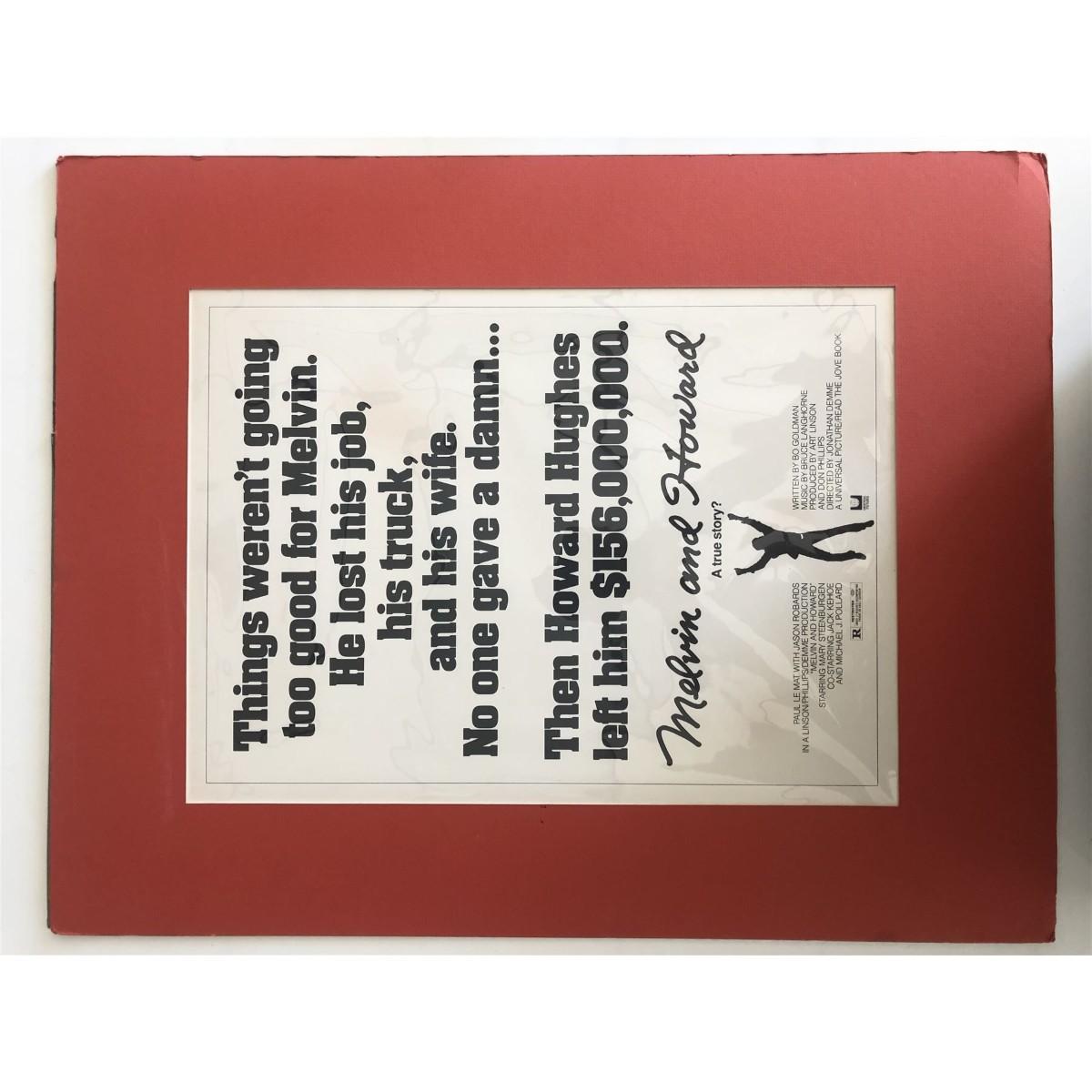 Melvin and Howard Movie Poster | EstateSales.org