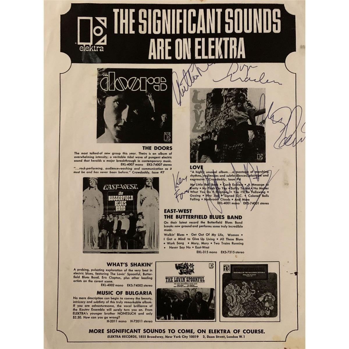Rock Band LOVE signed Electra Records Advertisement | EstateSales.org