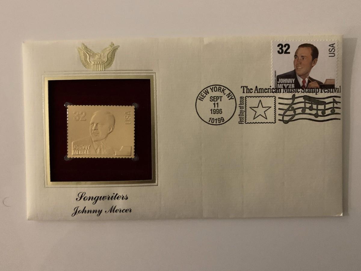 Johnny Mercer - First Day Cover - 1996 - New York, NY. | EstateSales.org
