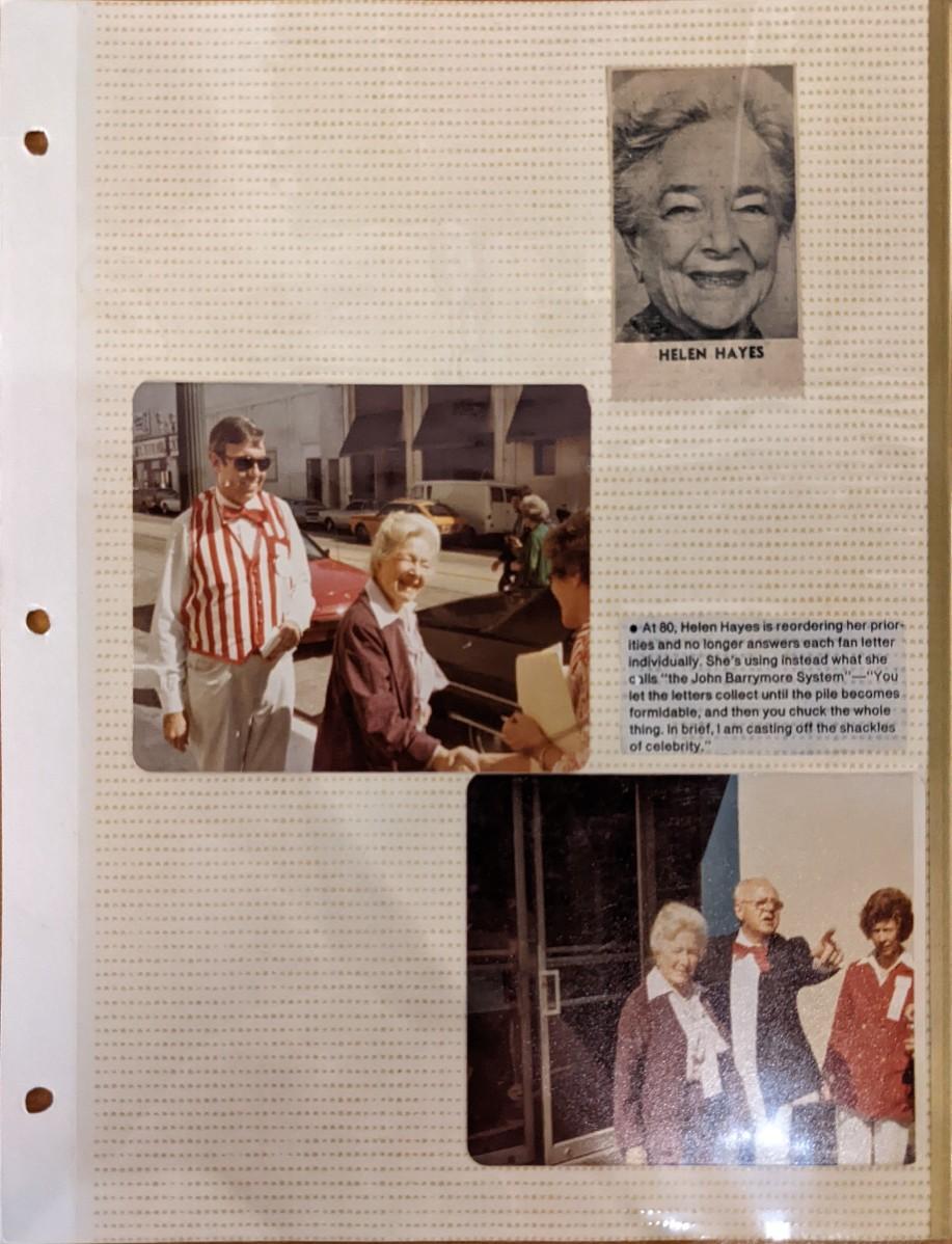 Helen Hayes Original Photo Album Page | EstateSales.org