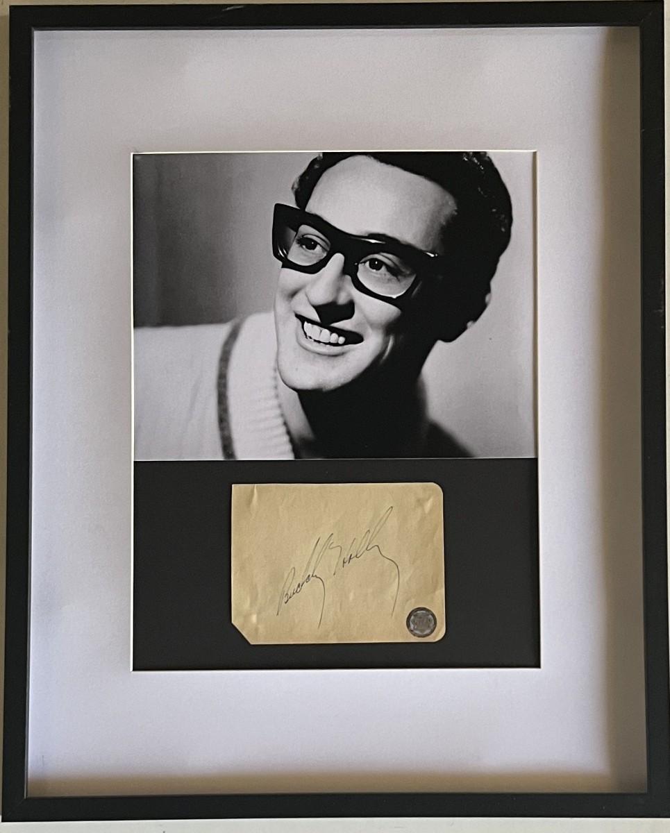 Music Legend Buddy Holly original signature collage | EstateSales.org