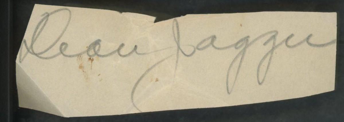 Twelve O'clock High Dean Jagger signature cut | EstateSales.org