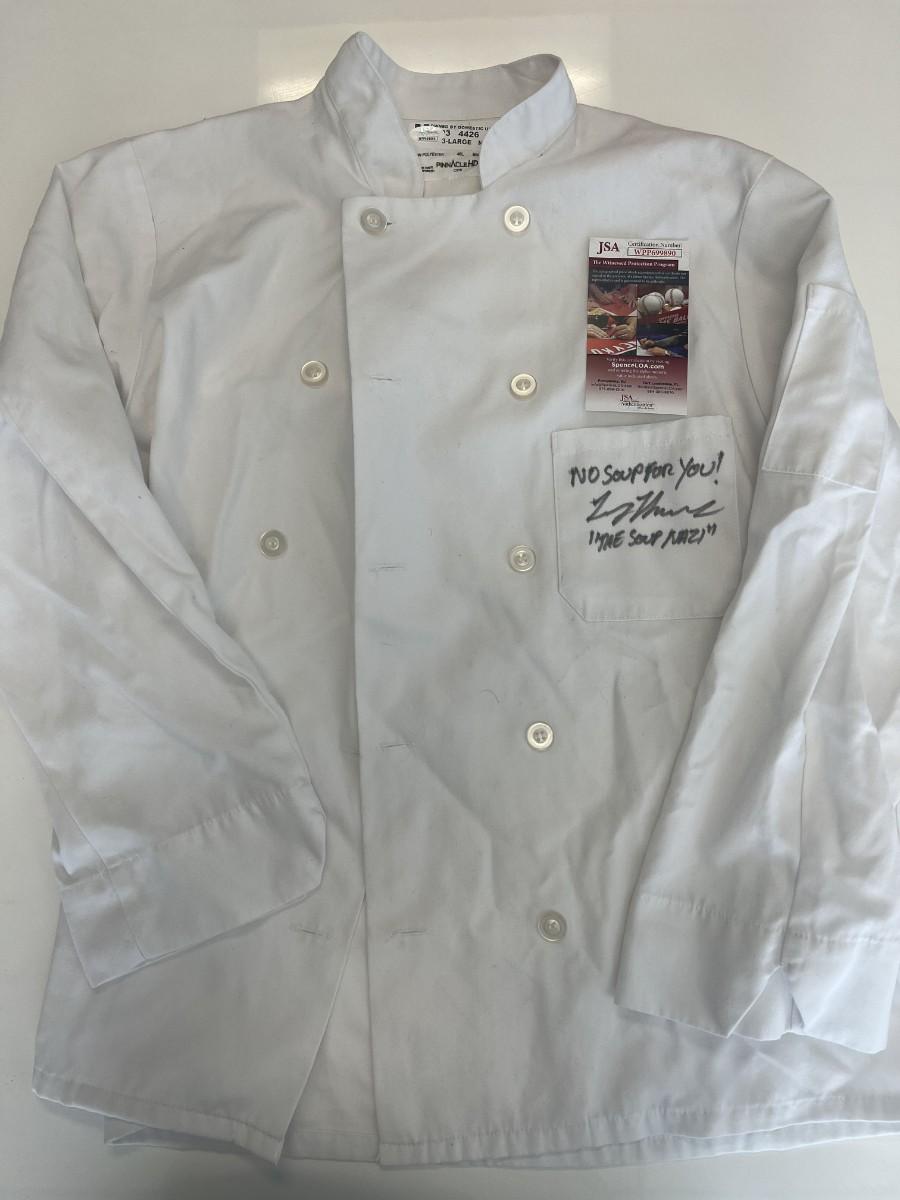 Seinfeld The Soup Nazi Larry Thomas Signed Chef's Whites- JSA ...