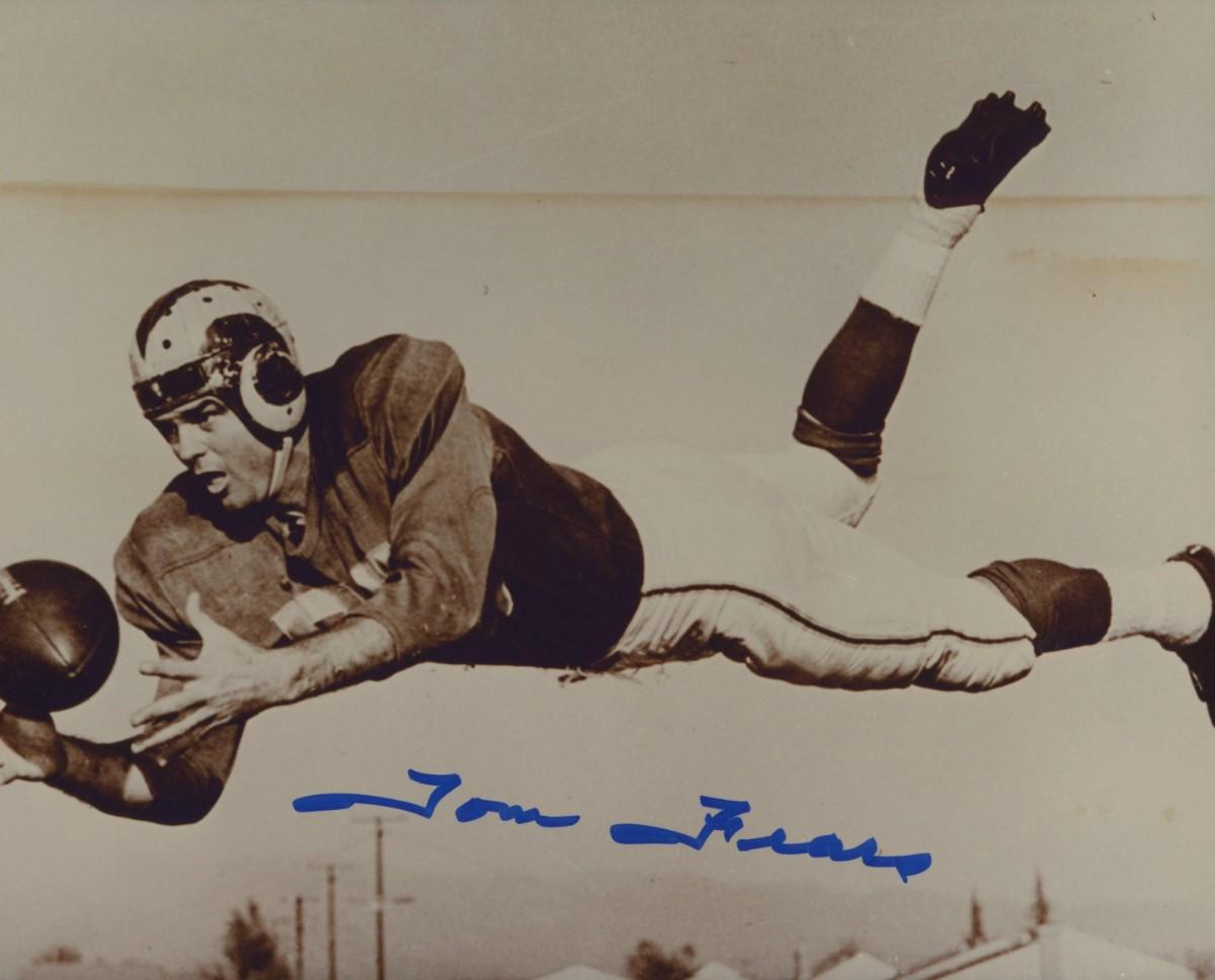 Tom Fears LA Rams signed photo | EstateSales.org