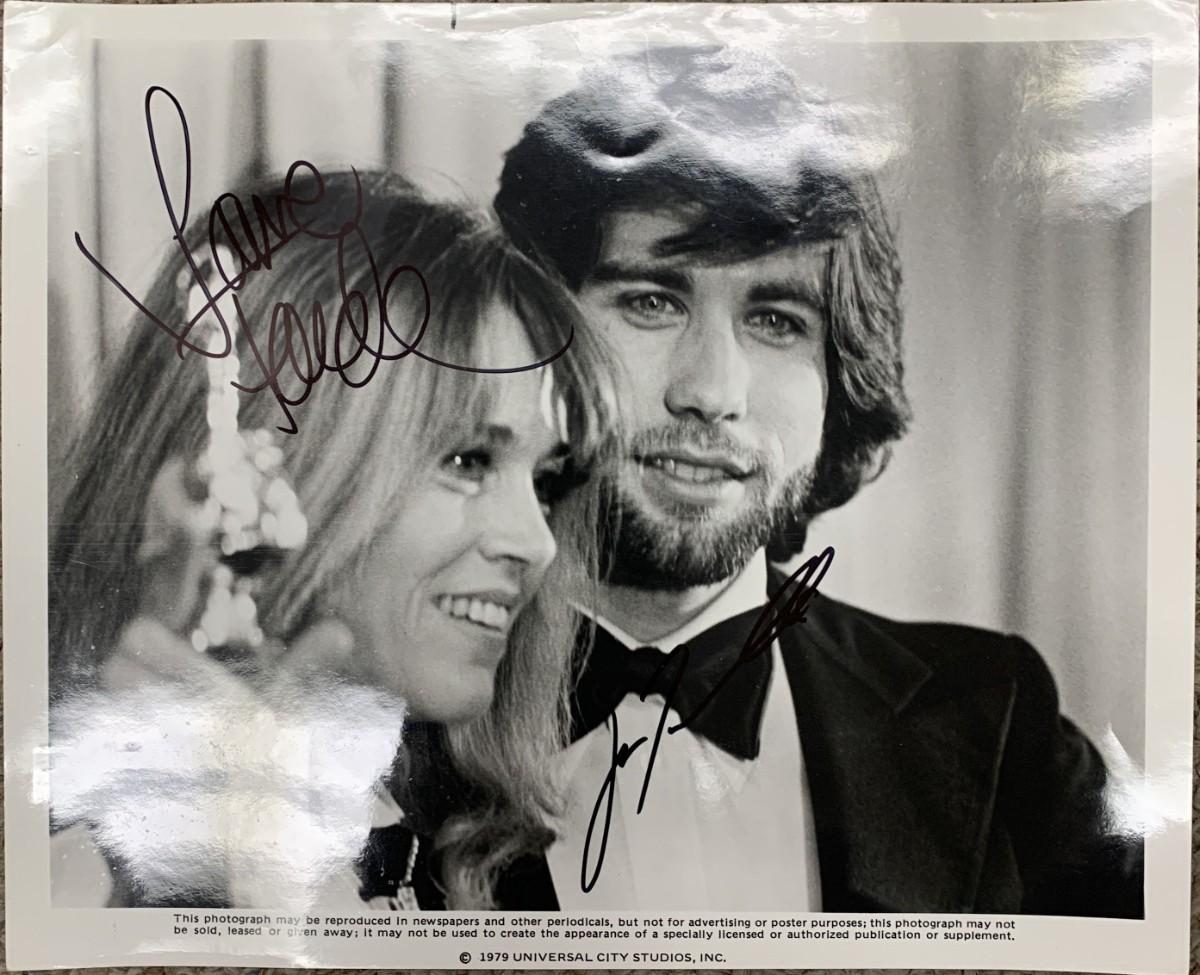 John Travolta and Jane Fonda signed photo. GFA Authenticated ...