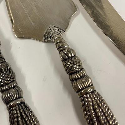 Vintage Silea Silver Plate Tassel Serving Pieces | EstateSales.org