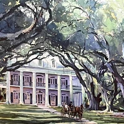 KEITH ANDRY ~ Oak Alley Plantation Framed Print | EstateSales.org