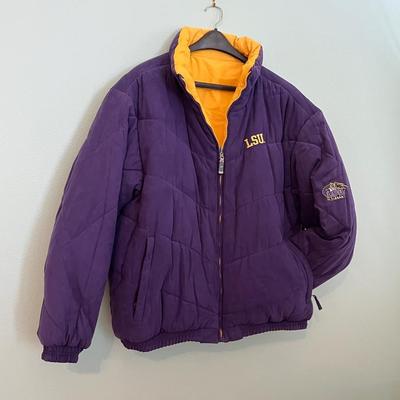 LSU ~ Size 2XL ~ Reversible Puffy/Rain Jacket | EstateSales.org