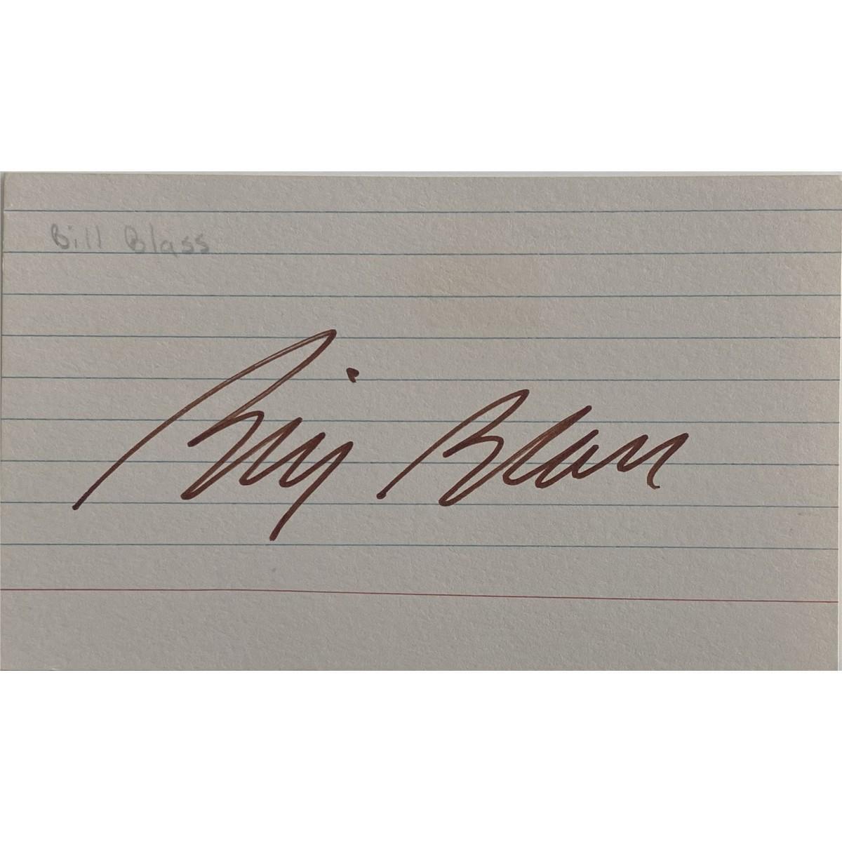 Fashion designer Bill Blass original signature | EstateSales.org