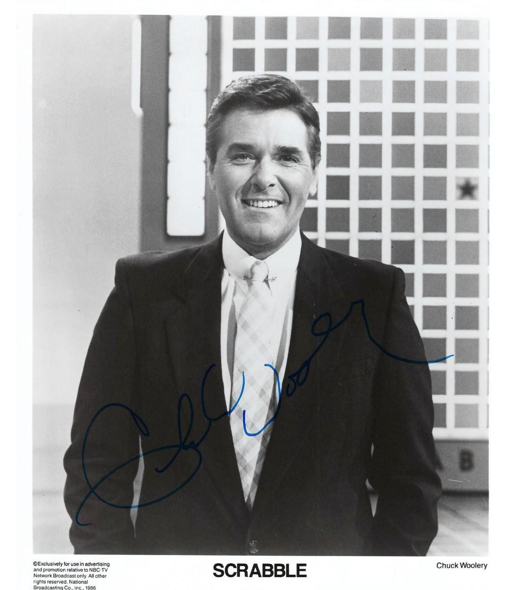 Scrabble Chuck Woolery signed photo | EstateSales.org