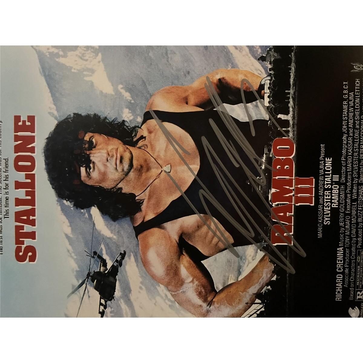 Rambo Sylvester Stallone signed photo | EstateSales.org